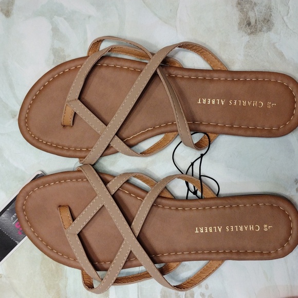 Charles Albert | Shoes | Nwt Charles Albert Tan Sandals | Poshmark